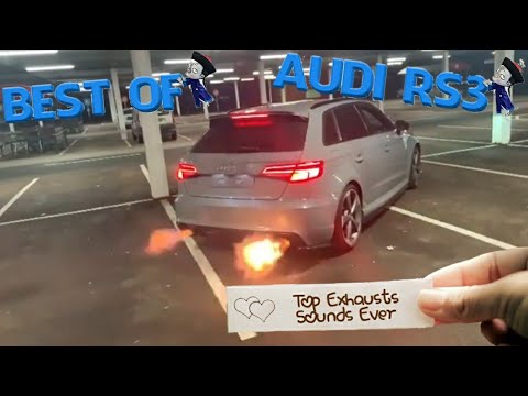 Best of Audi Rs3 8v Exhaust Sounds Ever, popcorns, Fire Flames - YouTube