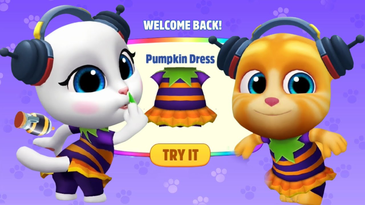 My Talking Tom Friends Halloween New Update 1531 | Unlock The Pumpkin ...