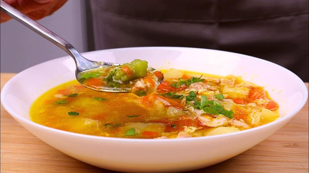 Этот куриный суп как лекарство для моего желудка! Куриный суп с ...