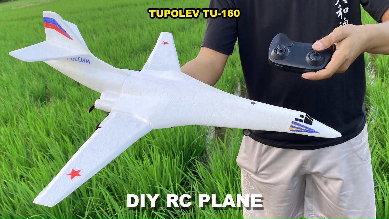 from foam to a cool airplane RC | Tupolev TU-160 - YouTube