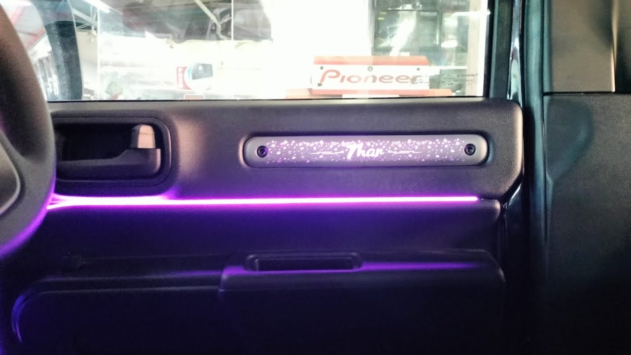 MAHINDRA THAR AMBIENT LIGHTING - YouTube