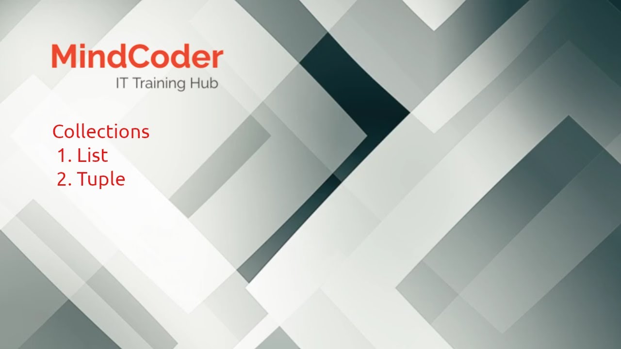 8 Python Collections Python Industrial Training Youtube