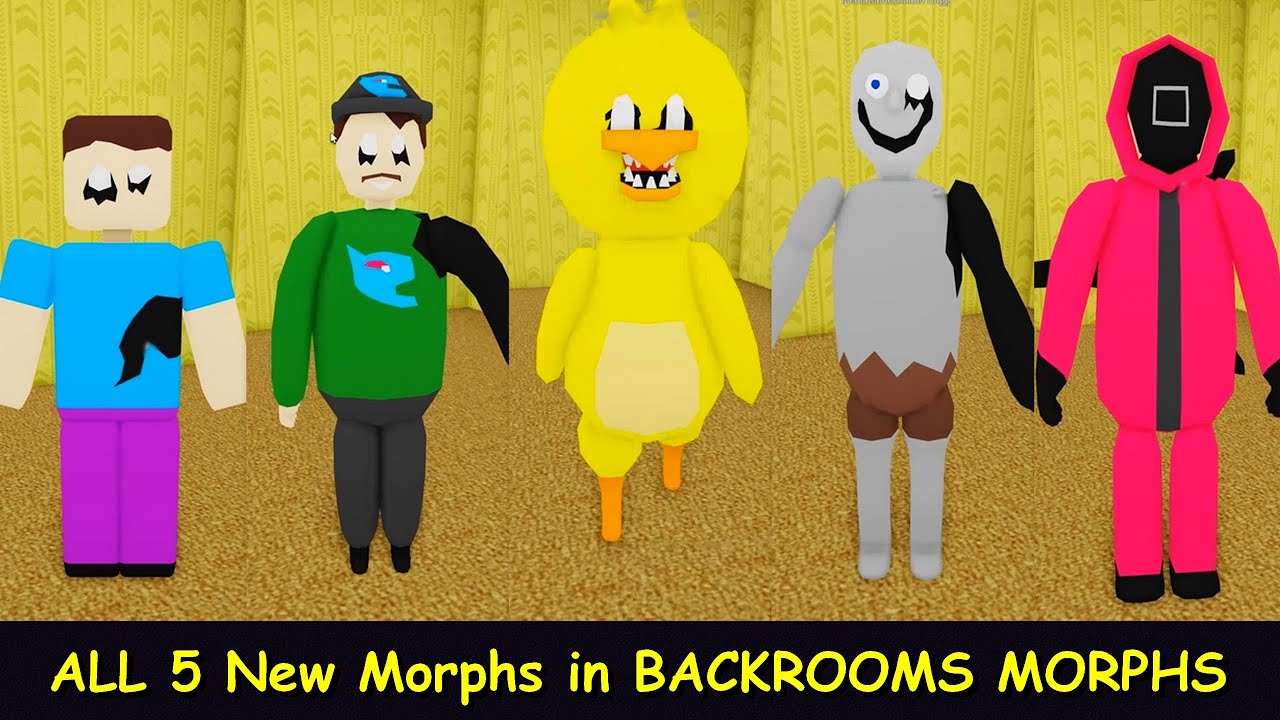 How To Get ALL 5 New Morphs/Skins in BACKROOMS MORPHS! V1.9.0 (Escape ...