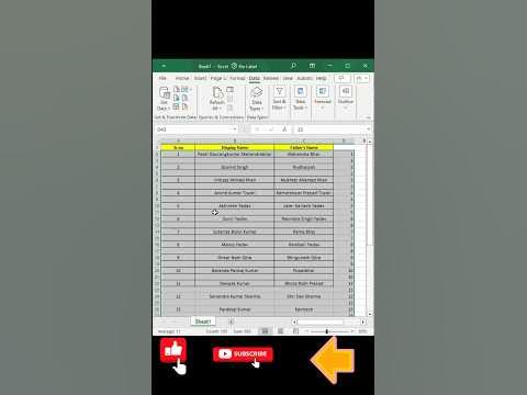 How to insert New Row in Between Two Rows In Microsoft Excel#@gaurangpatel494# Excel# shortcut# ...