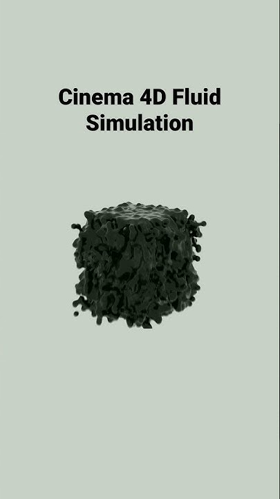 Experimental Fluid Simulation in Cinema 4D #3d #simulation #shorts # ...
