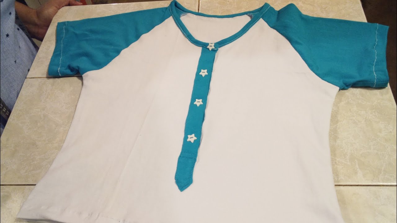 Blusa de manga ranglan T=10a.(patrón, corte y confección) - YouTube