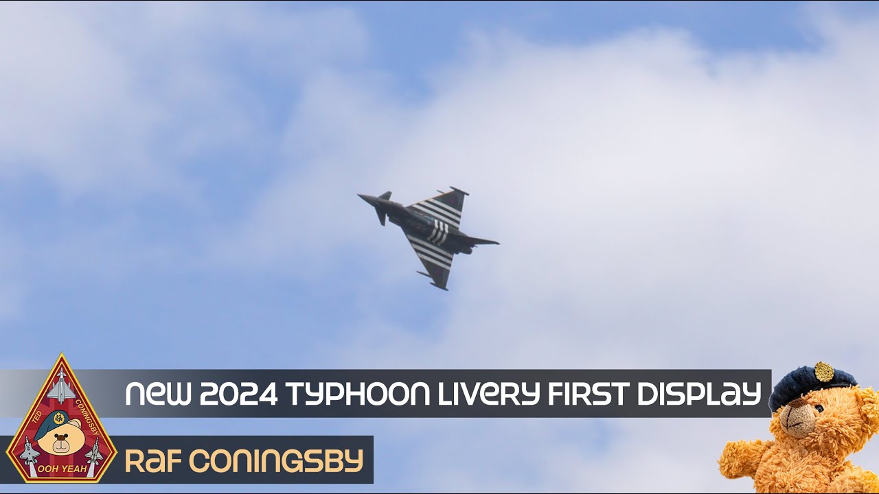 RAF PILOT DEMONSTRATES NEW SPECIAL TYPHOON "MOGGY" FIRST DISPLAY • 80TH ...