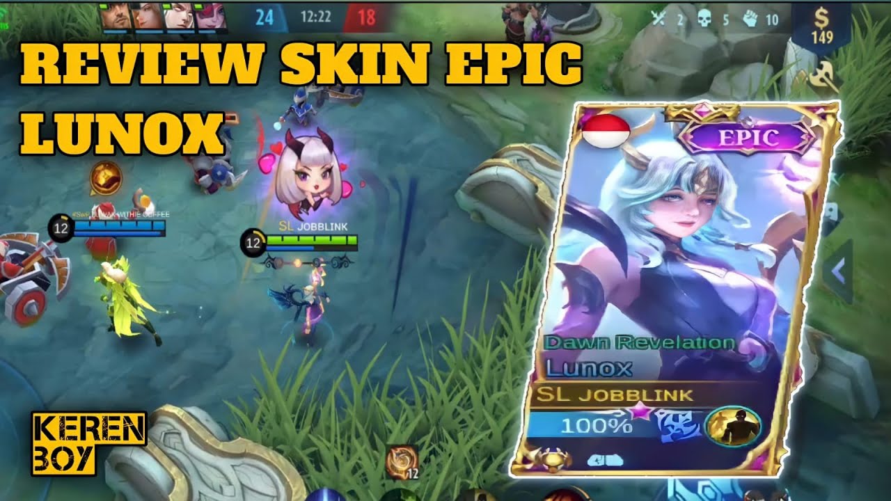 REVIEW SKIN LUNOX MODE RANK BONUS SAVAGE LANCELOT - YouTube