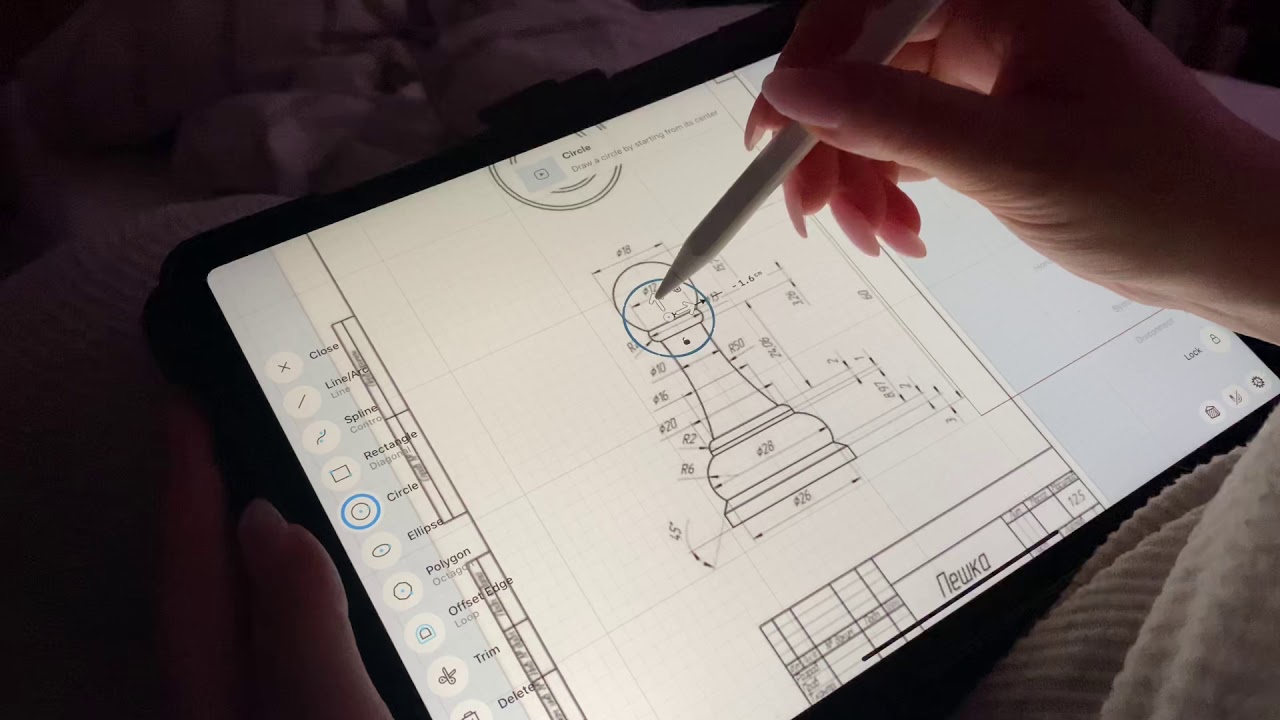 Shapr3D tutorial: how to make a chess piece with revolve tool - YouTube