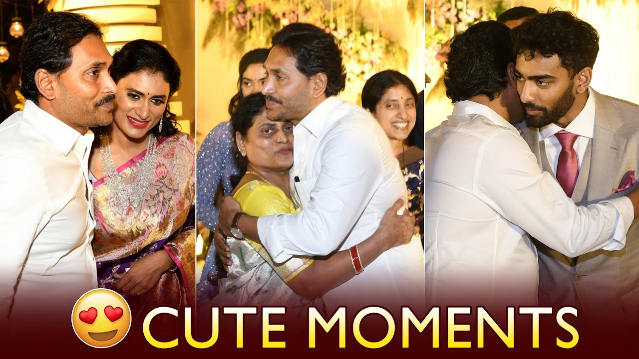 YS Sharmila Son Raja Reddy Engagement Cute Moments Visuals | YS Jagan ...
