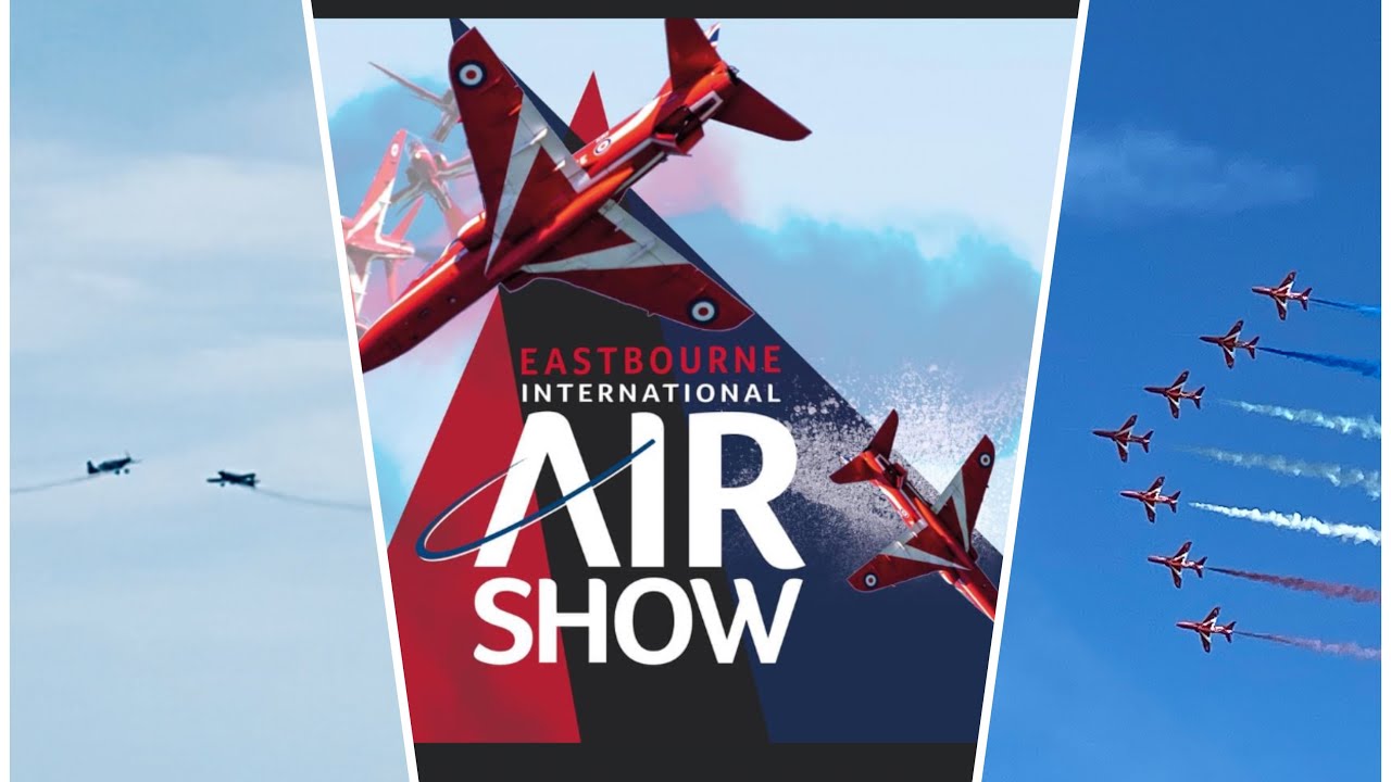 Eastbourne International Airshow and fire works 2022 - YouTube