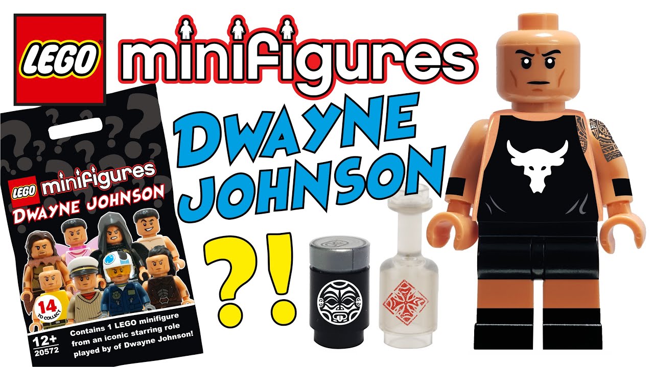 LEGO Dwayne Johnson Custom Minifigure Series - YouTube