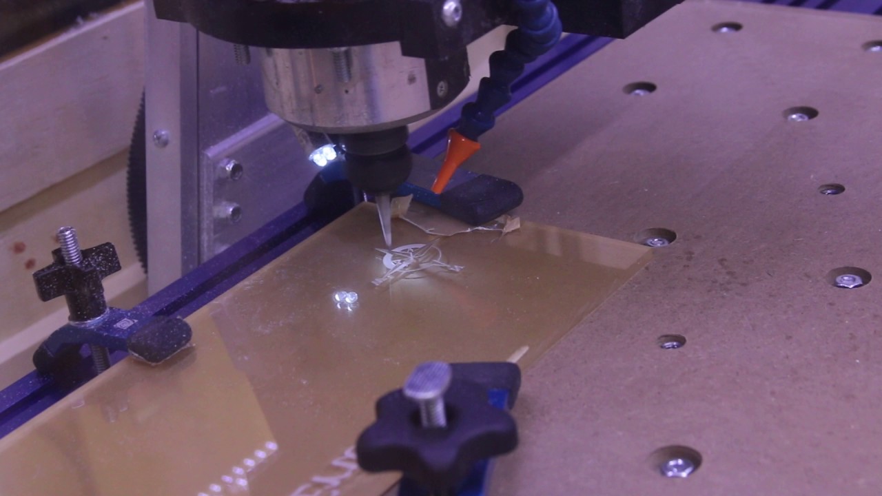CNC Engraving Acrylic - YouTube