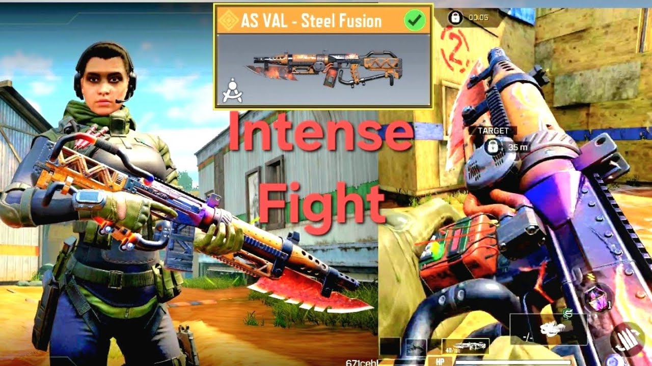 New AS VAL is insane 🔥🔥| Best Fight|Call Of Duty Mobile - YouTube