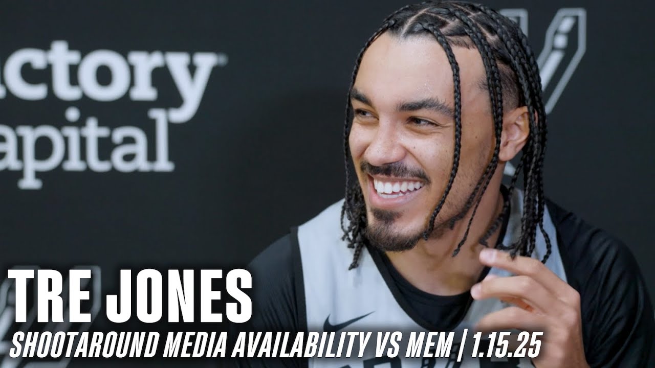 Tre Jones Shootaround Media Availability vs MEM | 1.15.2025 - YouTube