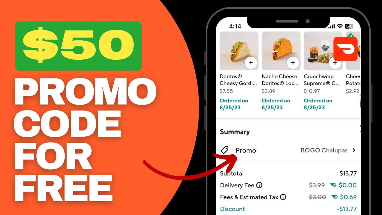 How to Get $50 DoorDash Coupon Code | DoorDash Promo Code 2024 - YouTube