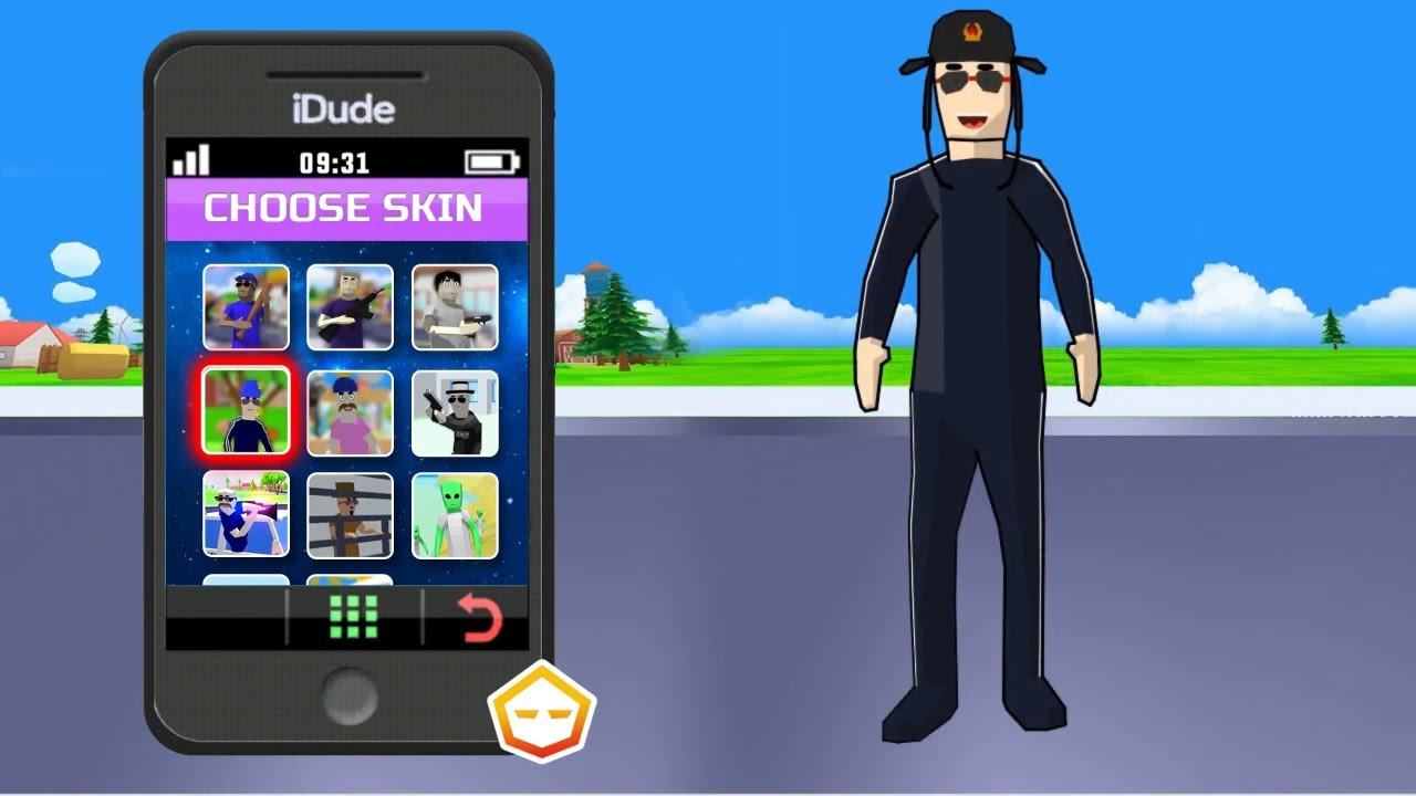 Dude Theft Wars Animation - all character skin - YouTube