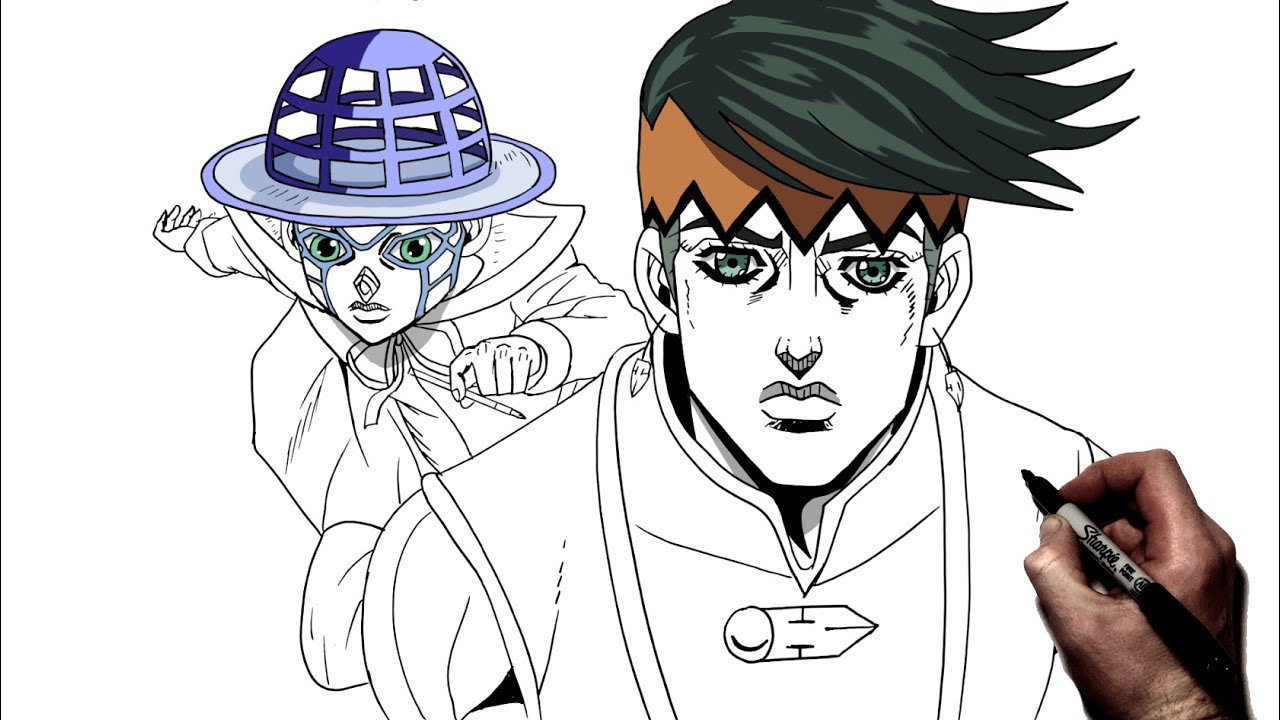 How To Draw Rohan & Heaven's Door | Step By Step | JoJo's Bizarre ...