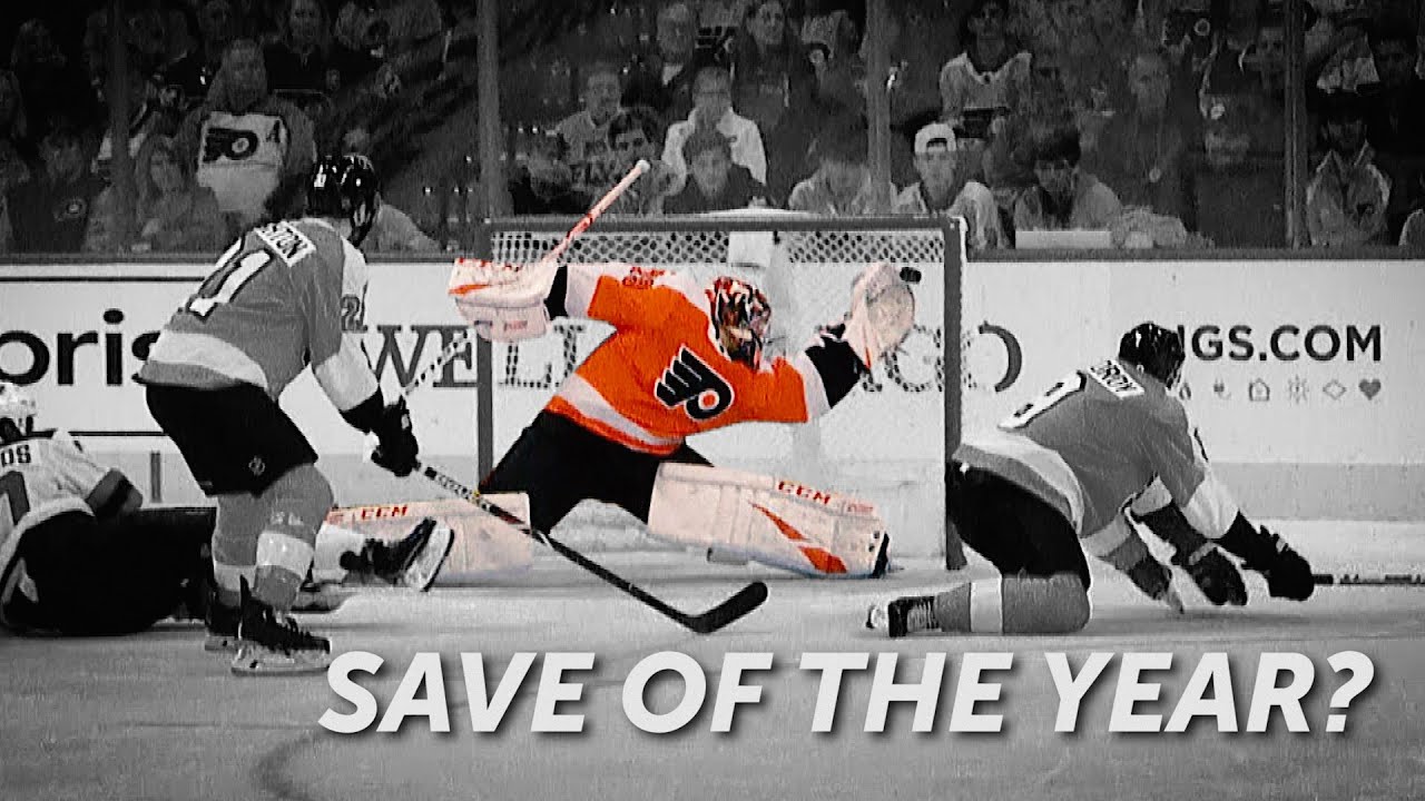 Carter Hart's insane save from every angle | Flyers Highlights | NBC ...