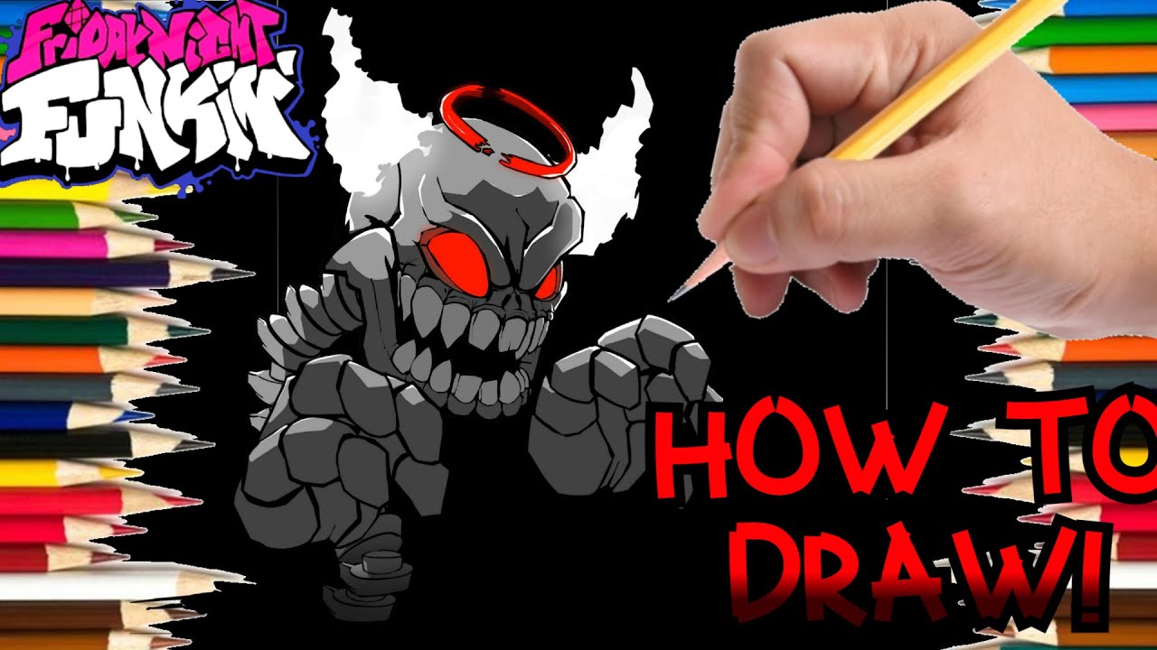 How To DRAW Tricky Phase 5 From Friday Night Funkin!| Tricky 2.0 Mod ...