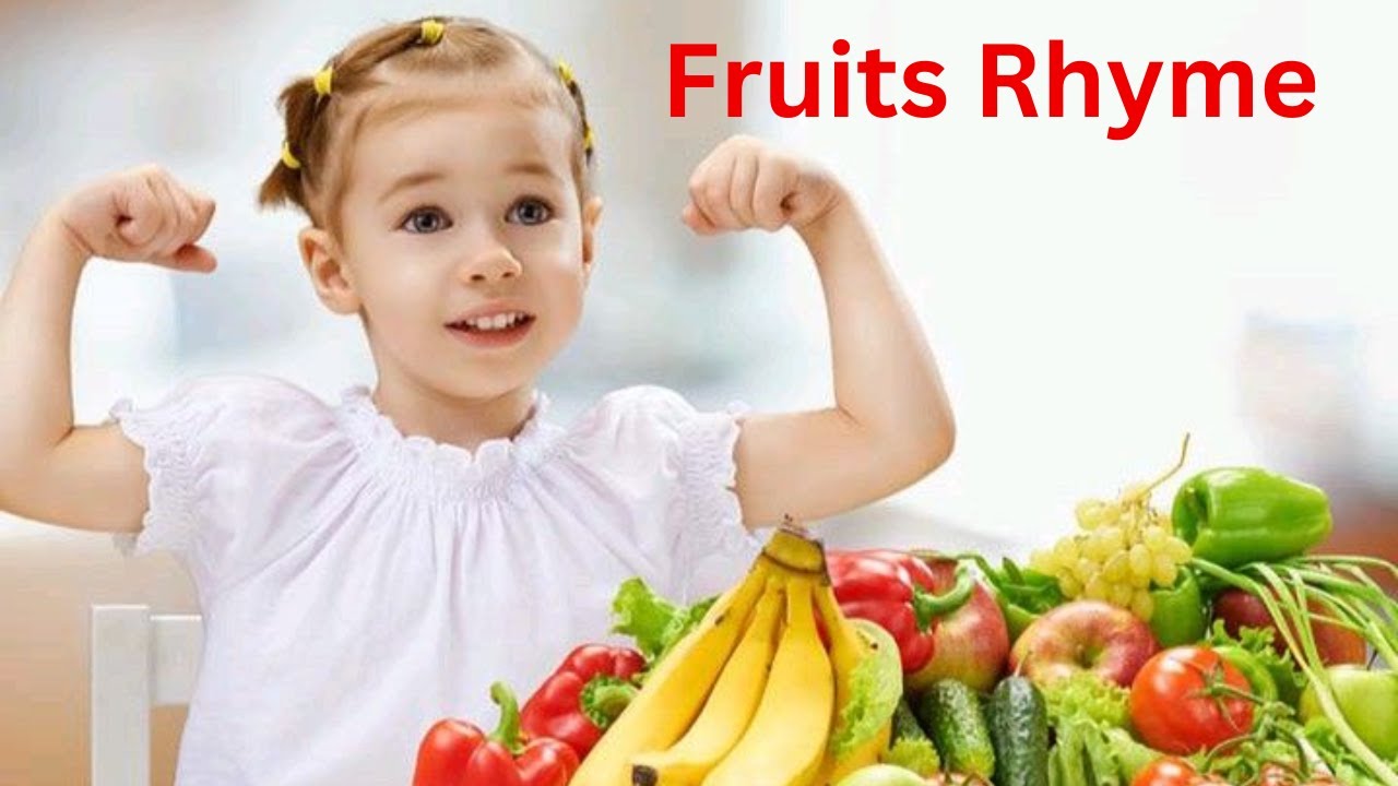 Learn Fruits Rhyme | Strawberry, Cherry, Apple and Berry | Kids Rhymes ...