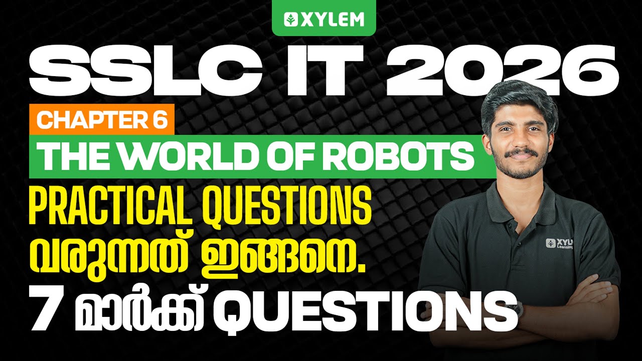 SSLC IT 2026 | Chapter 6: The World of Robots | Practical Questions | 7 ...