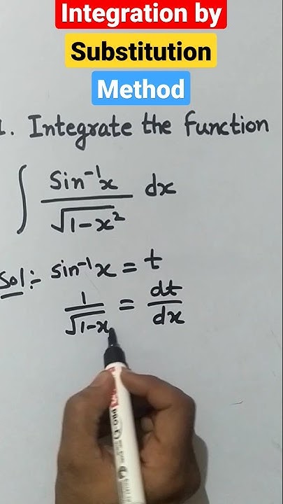 How to Integrate the function by Substitution Method #integration #maths #class12 #shorts - YouTube