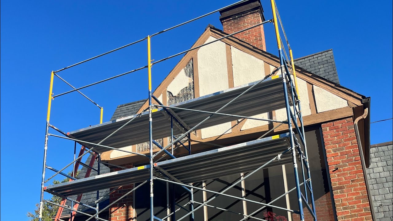 scratch,brown coat on metal lath - YouTube