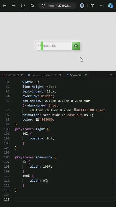 Day 062 - 🔥CSS password reveal animation #coding #frontend #programming #webdevelopment # ...
