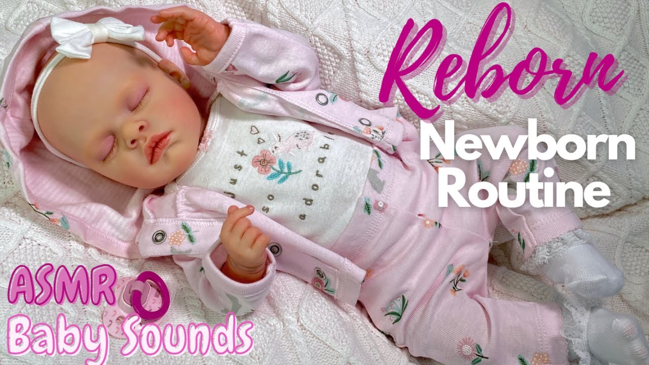 Relaxing Reborn Baby Nap Routine: Feeding & Changing With Real Baby ...