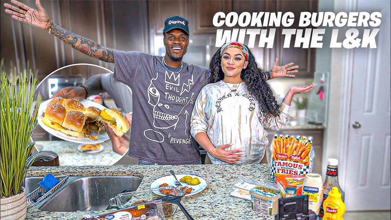 COOKING MINI BURGER WITH THE L&K FAMILY!!!😍 PART 4 - YouTube
