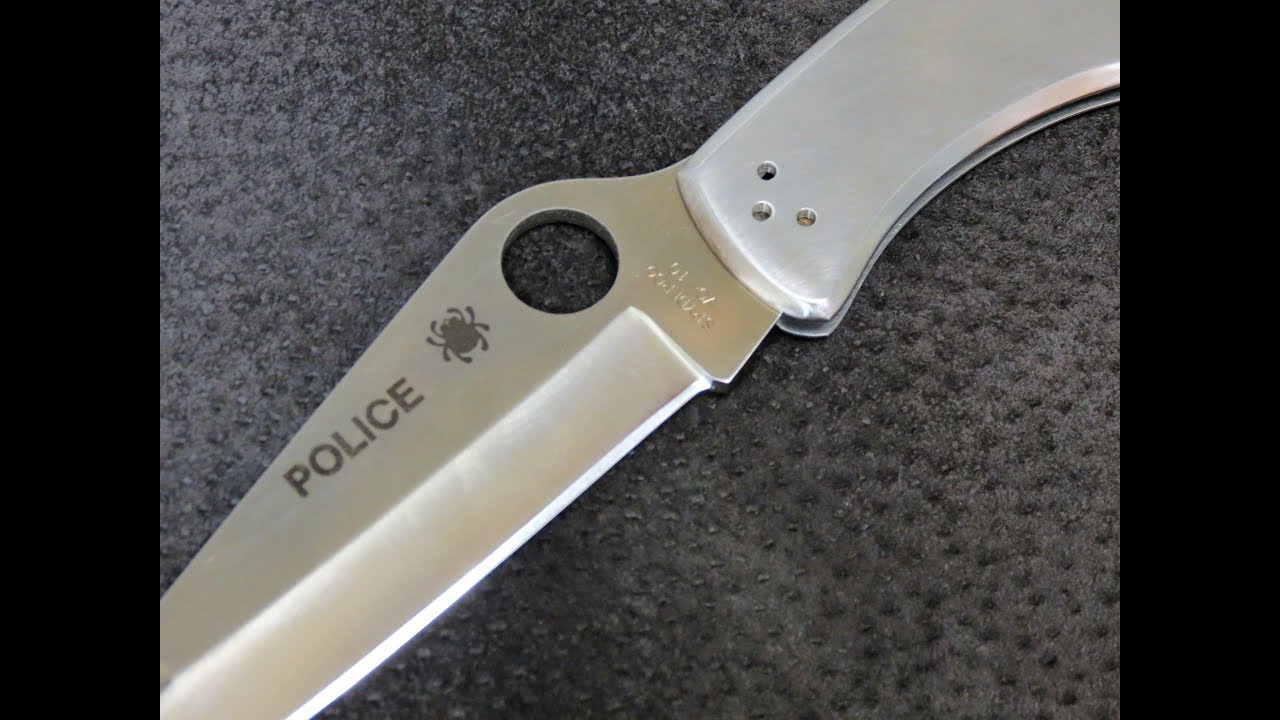 Spyderco Police Stainless: Modern Classic Tactical Folder - YouTube