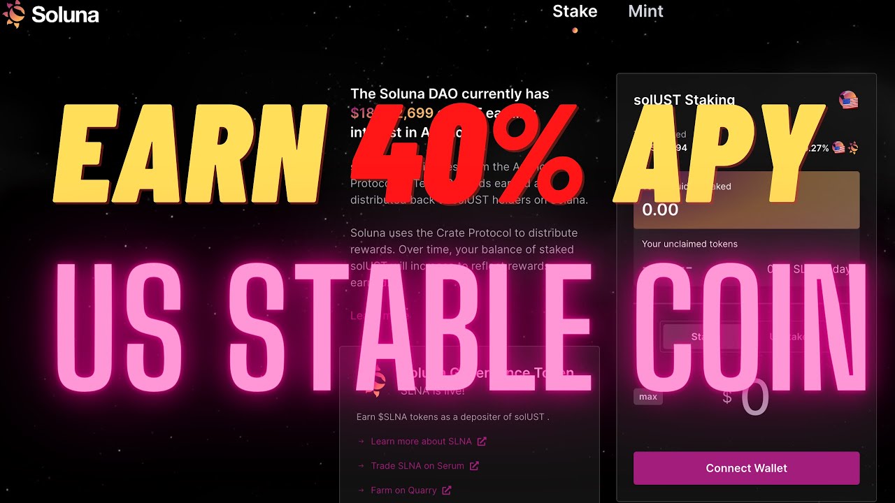Earn 40% on US Stable Coin on Solana Ecosystem #crypto #stablecoin # ...