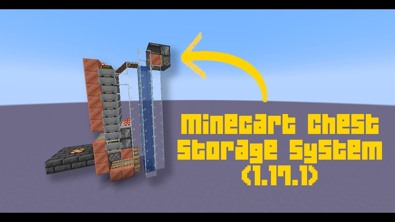 Minecart Cycling Storage System (1.17.1) (Still Functioning 1.19.2 ...