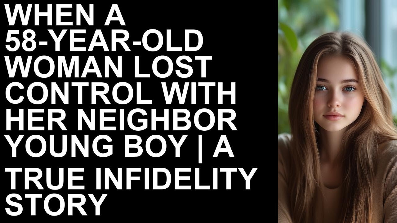 When a 58-Year-Old Woman Lost Control With Her Neighbor Young Boy | A True Infidelity Story ...