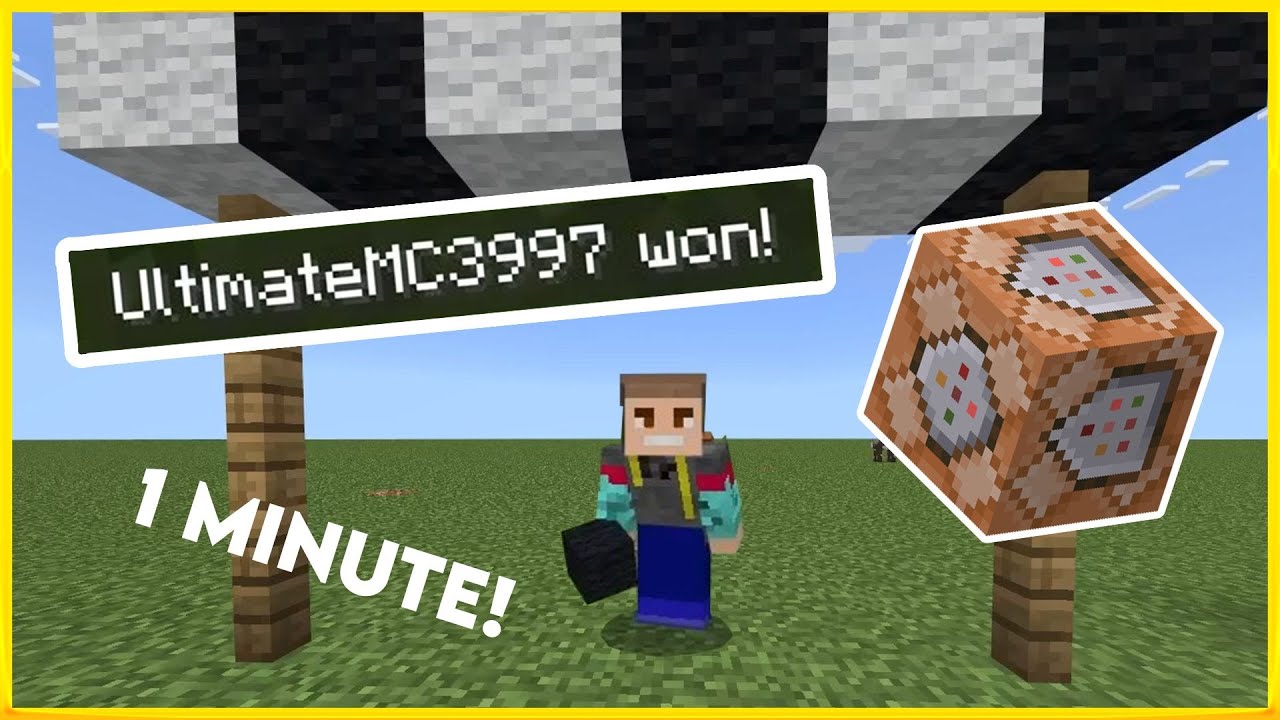 How to make a command block player detector in one minute in Minecraft ...