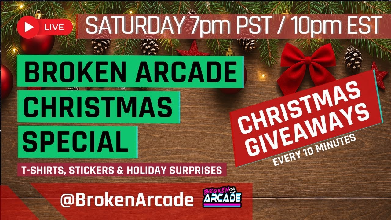 Broken Arcade Holiday Special! - 80s Arcade Games + Giveaways! - YouTube