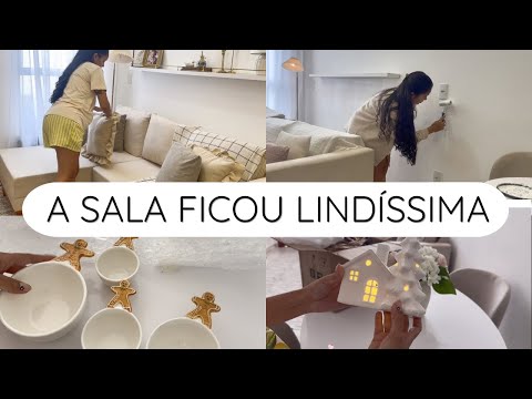DECORAÇÃO NOVA NA SALA | PINTEI | COMPRINHAS NATALINAS | RECEBIDOS SHEIN 