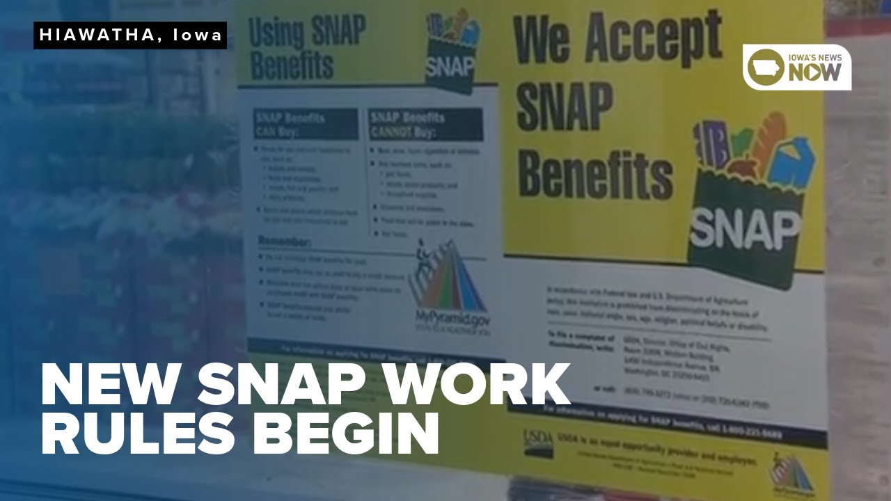 New SNAP work requirements take effect in Iowa - YouTube
