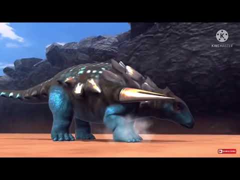dino clash GD1 s1: edmontonia vs baryonyx
