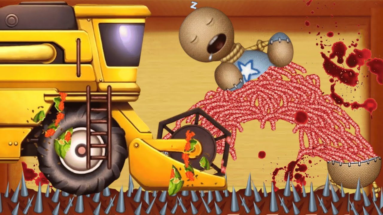The Meat Buddy vs Harvester Machine | Kick The Buddy - YouTube