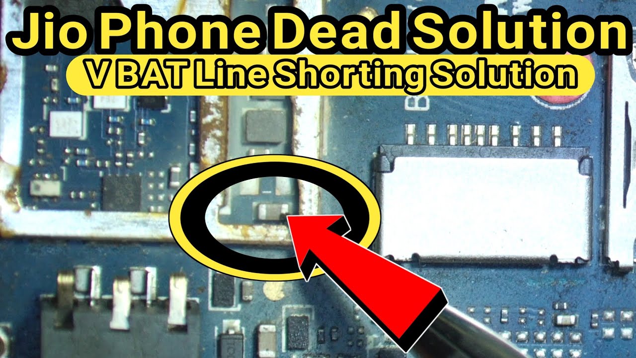 Jio F220b Dead Problem Solution | VBat Line Shorting Problem Solution ...