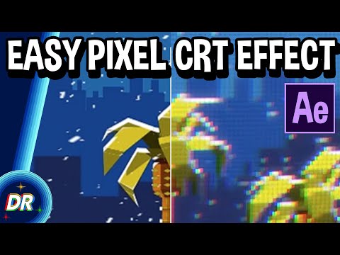 Pixel / CRT Effect in After Effects