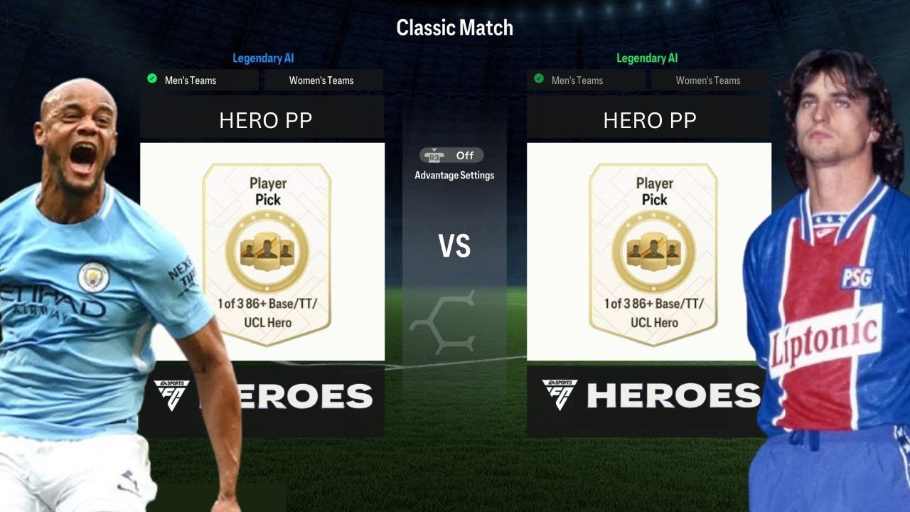 HERO PLAYER PICK VS HERO PLAYER PICK IN EAFC! - YouTube