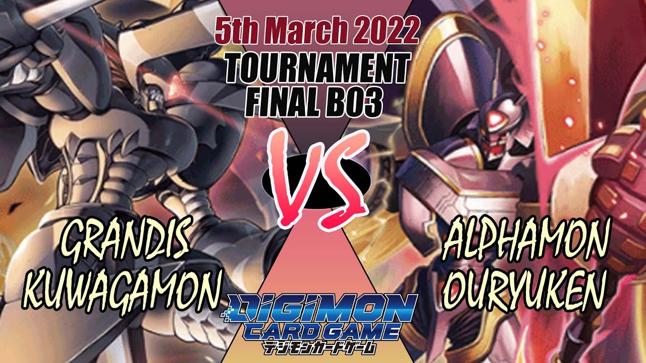 Digimon TCG Grandiskuwagamon Vs Alphamon Ouryuken Tournament Final BO3 ...