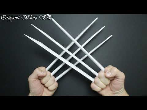 How to make Wolverine claws out of paper