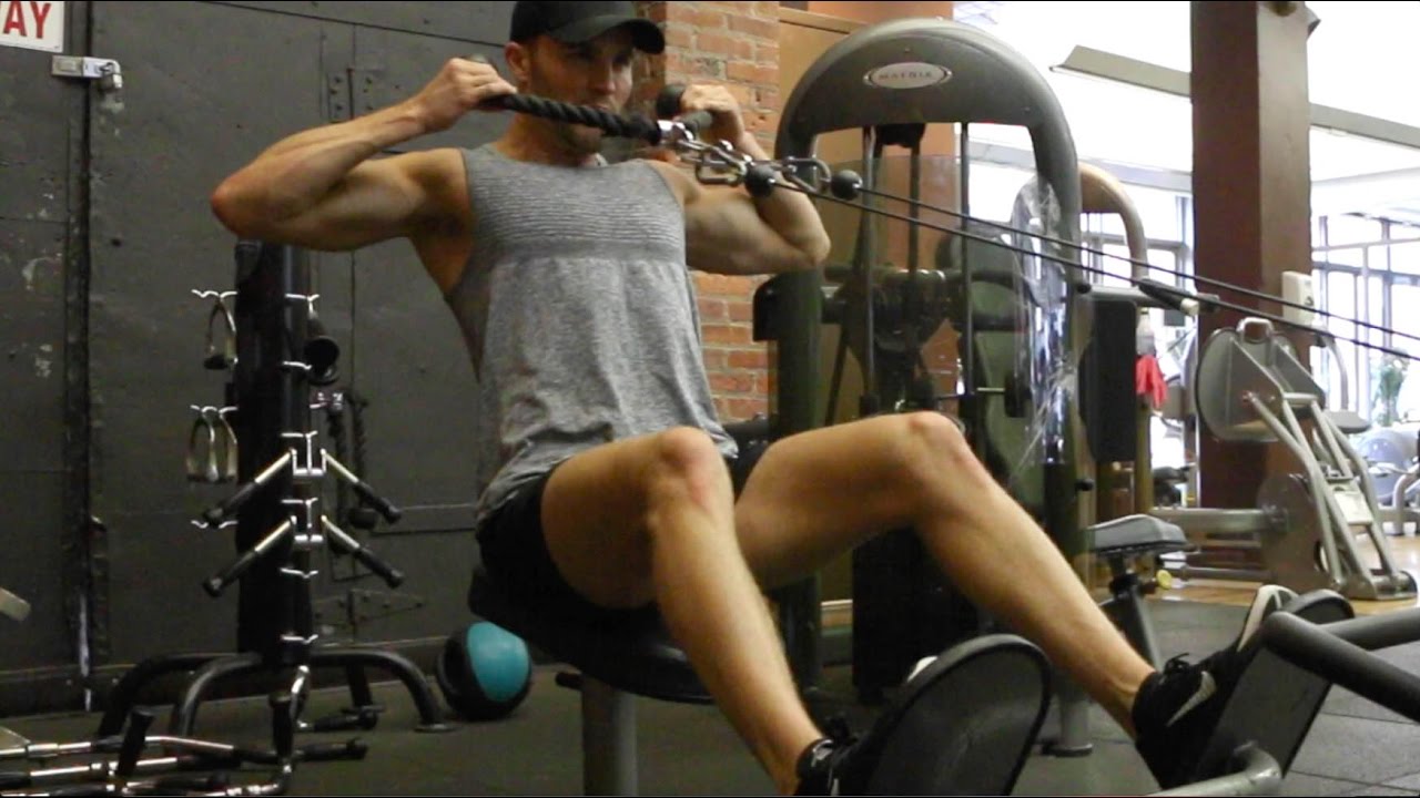 Shoulders Back Cable Seated Face Pull - YouTube