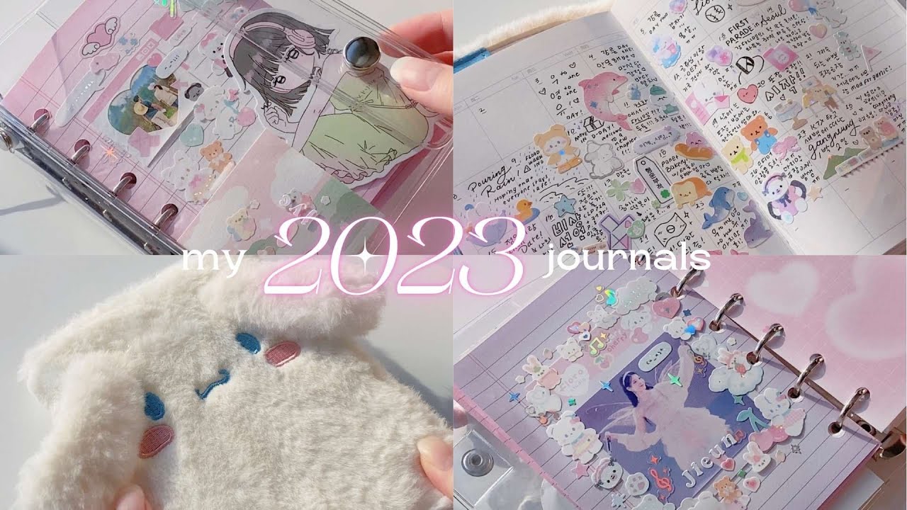 my 2023 journal recommendations 🐰🖤 & journal with me - YouTube
