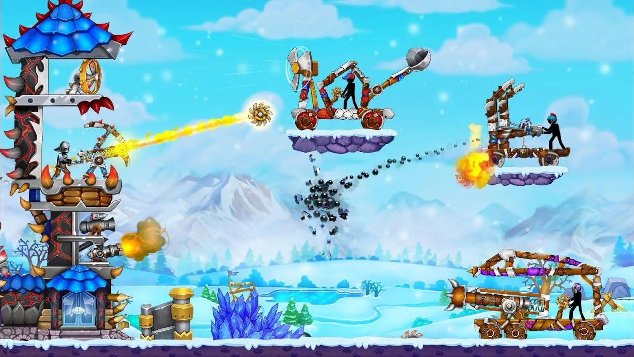 How to play catapult 2 mobile game level 6 - YouTube