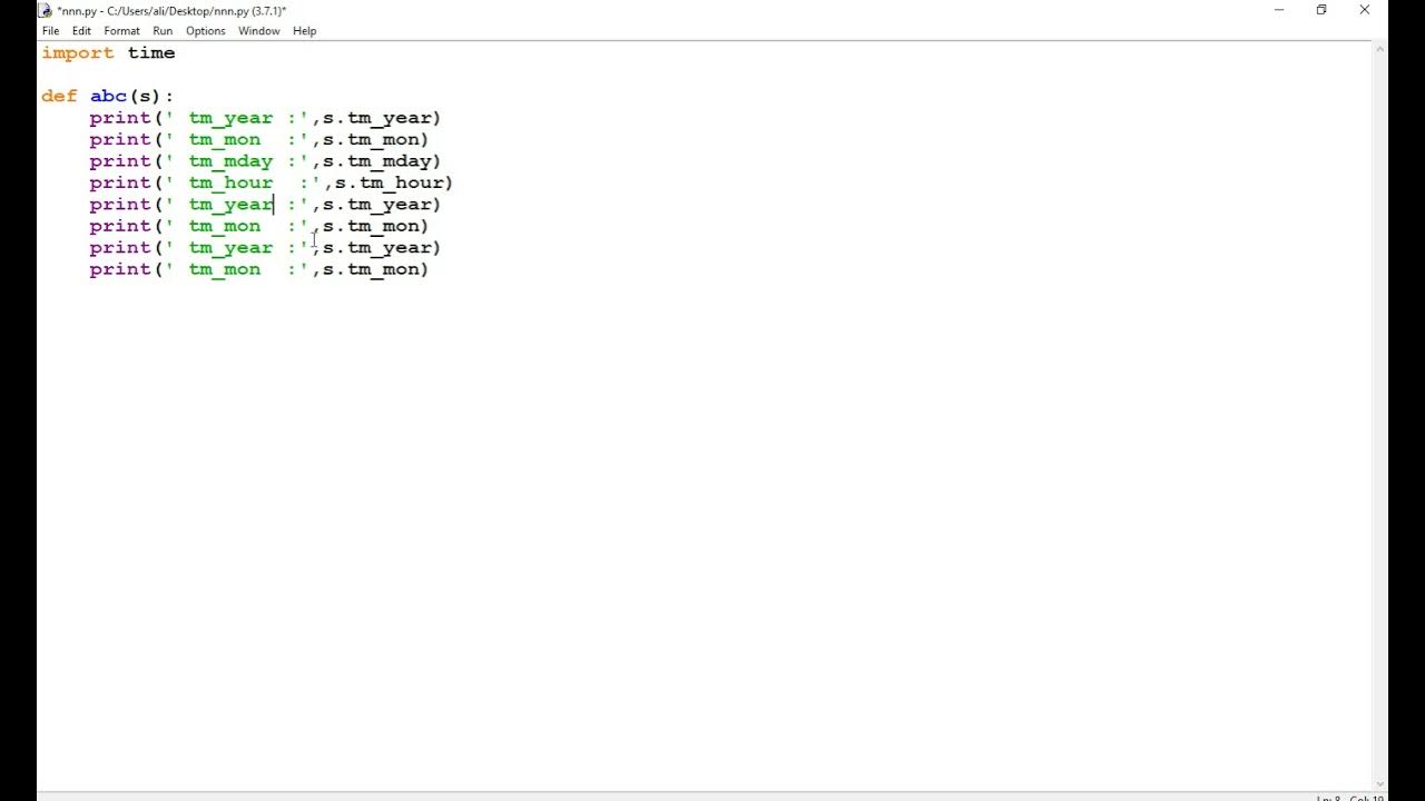 Python mktime function - YouTube